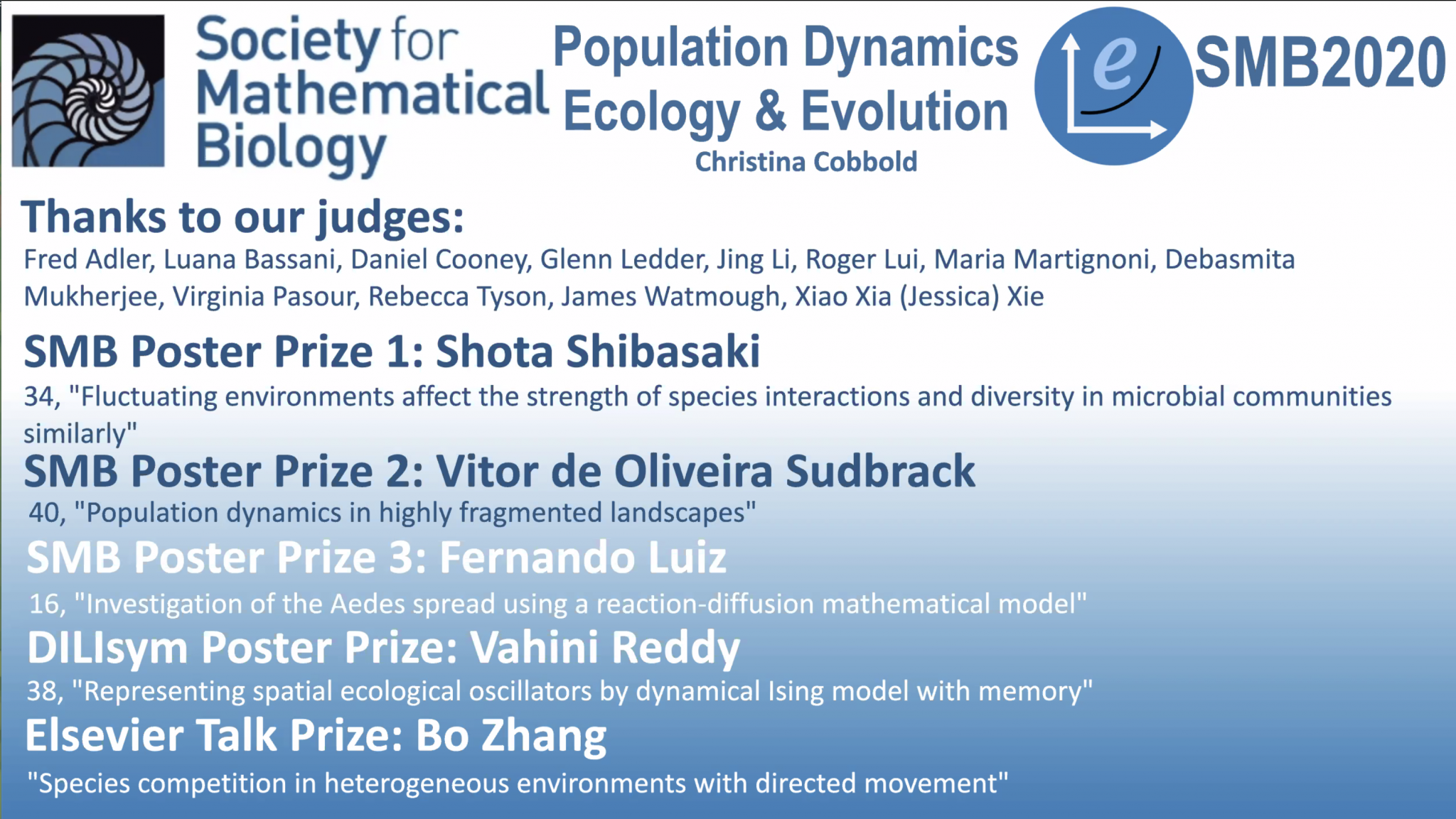 Winning a poster prize in eSMB | Shibasaki's website